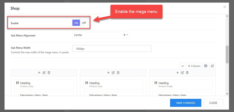 Mega Menu | TemPlaza Framework Docs
